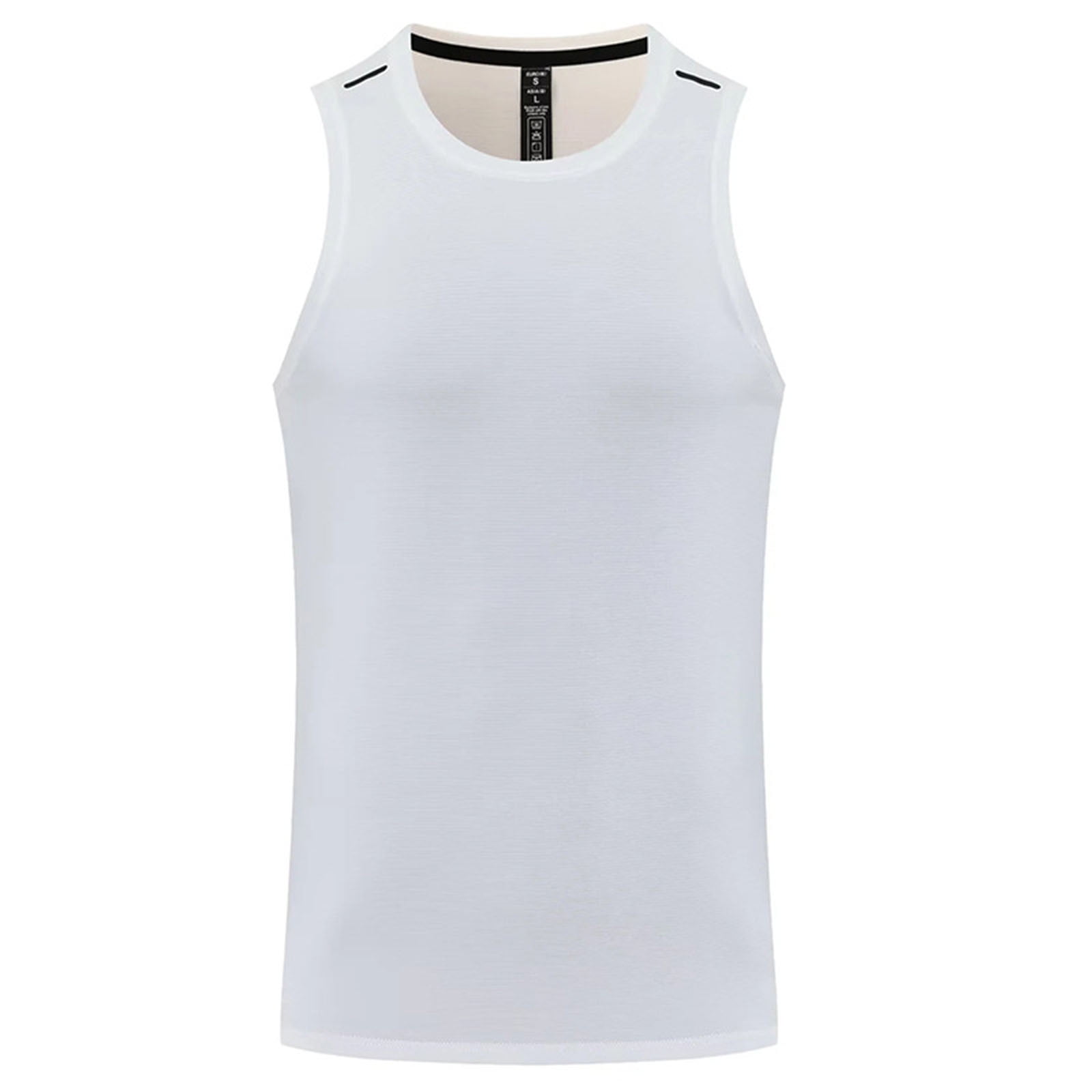 Zylanna Men's Sleeveless Muscle Shirt, Quick-Dry Moisture-Wicking Crew ...