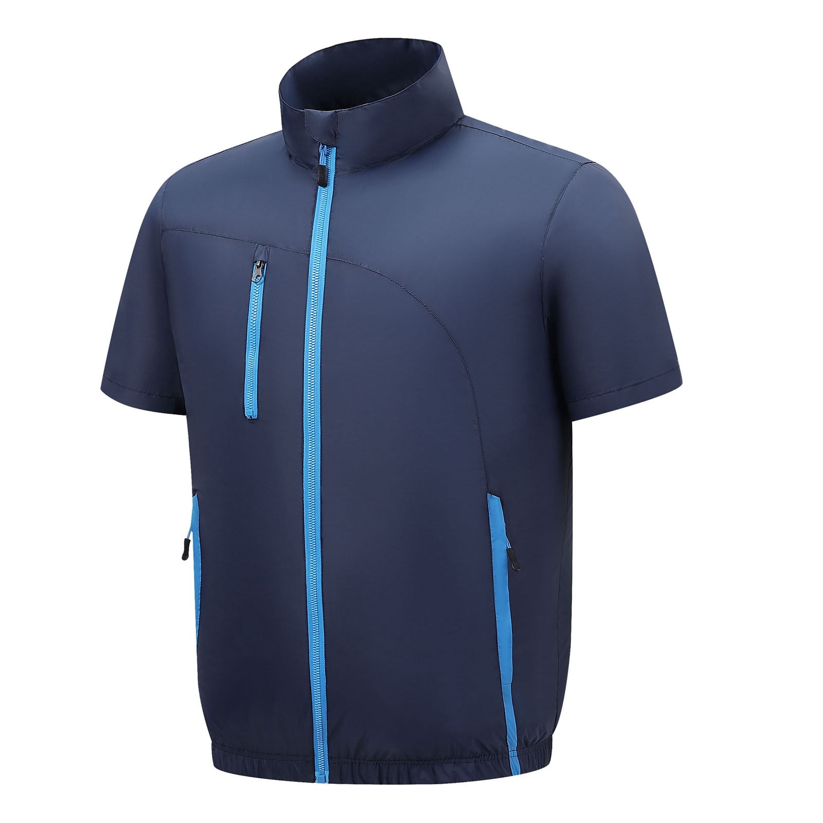 Zylarhe Men T Shirts Men's Summer Intelligent Air Conditioning Clothing ...