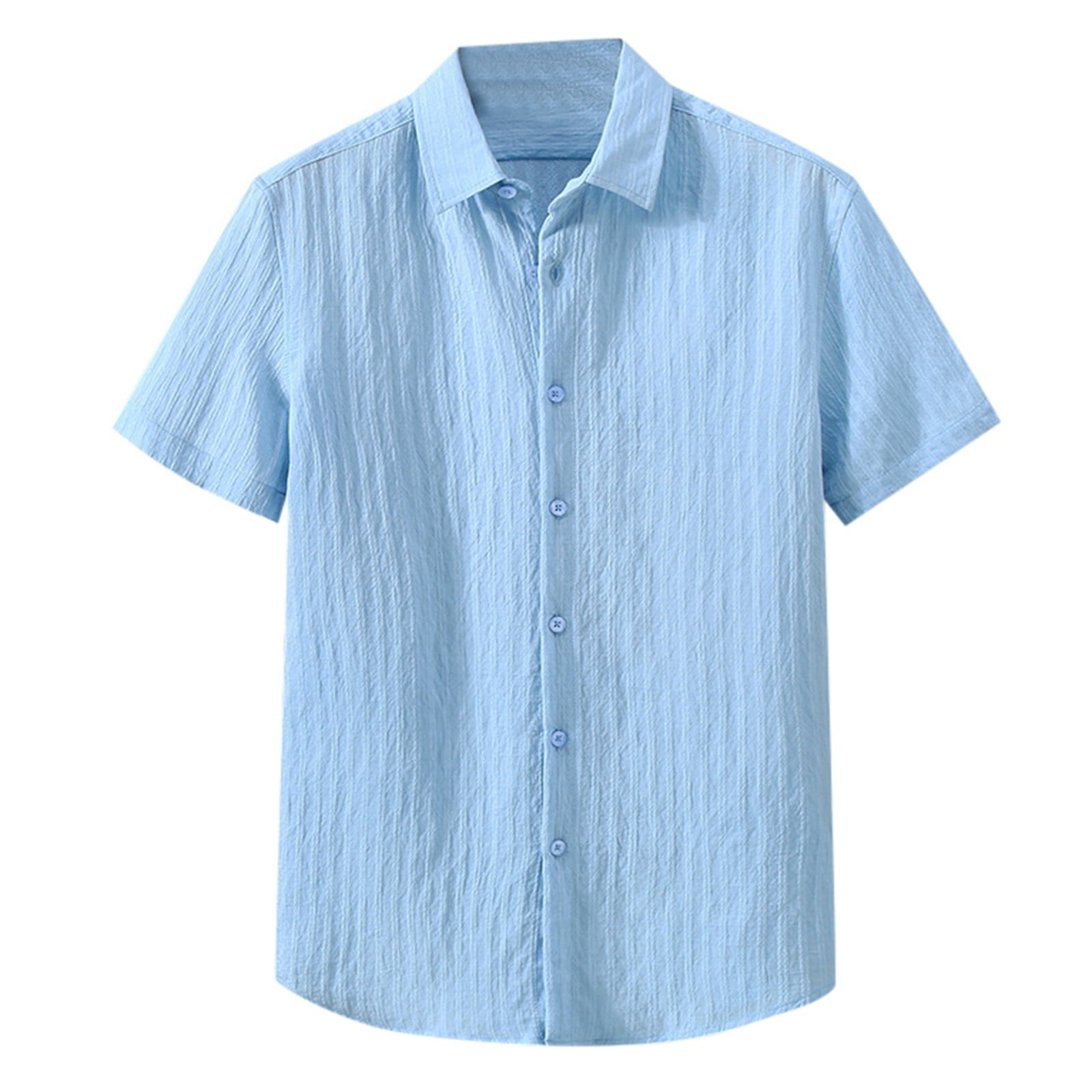 Zylarhe Men T Shirts Men's Summer Sun Wear Solid Color Shirt Casual ...