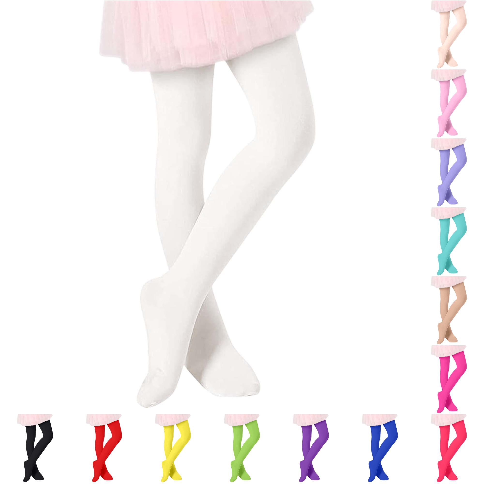 Zylarhe Toddler Ballet Tights for Girls Soft Dance Tights Baby Tights ...