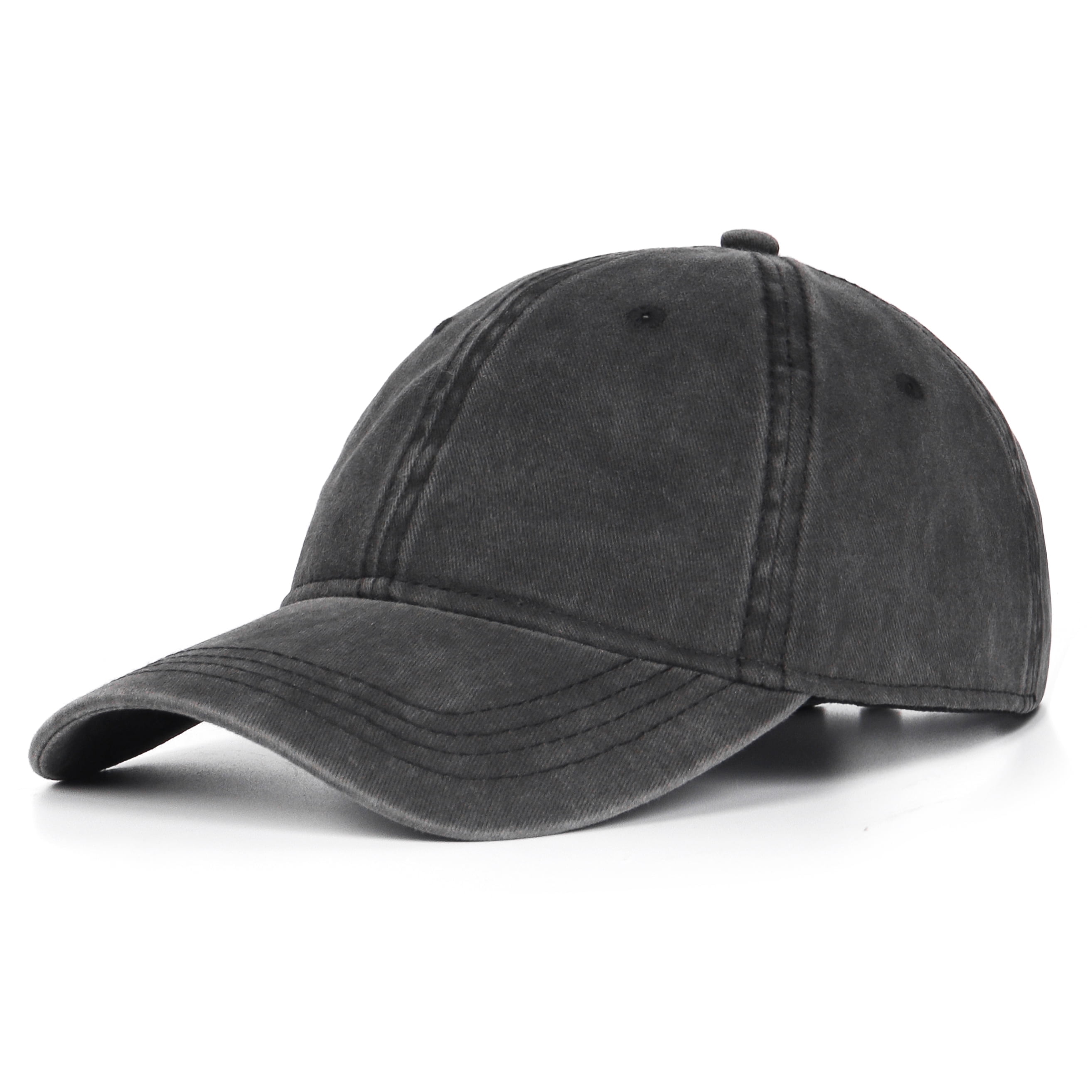 Zylioo Extra Big Washed Cotton Baseball Cap,Deep Ball Cap for Big Heads ...