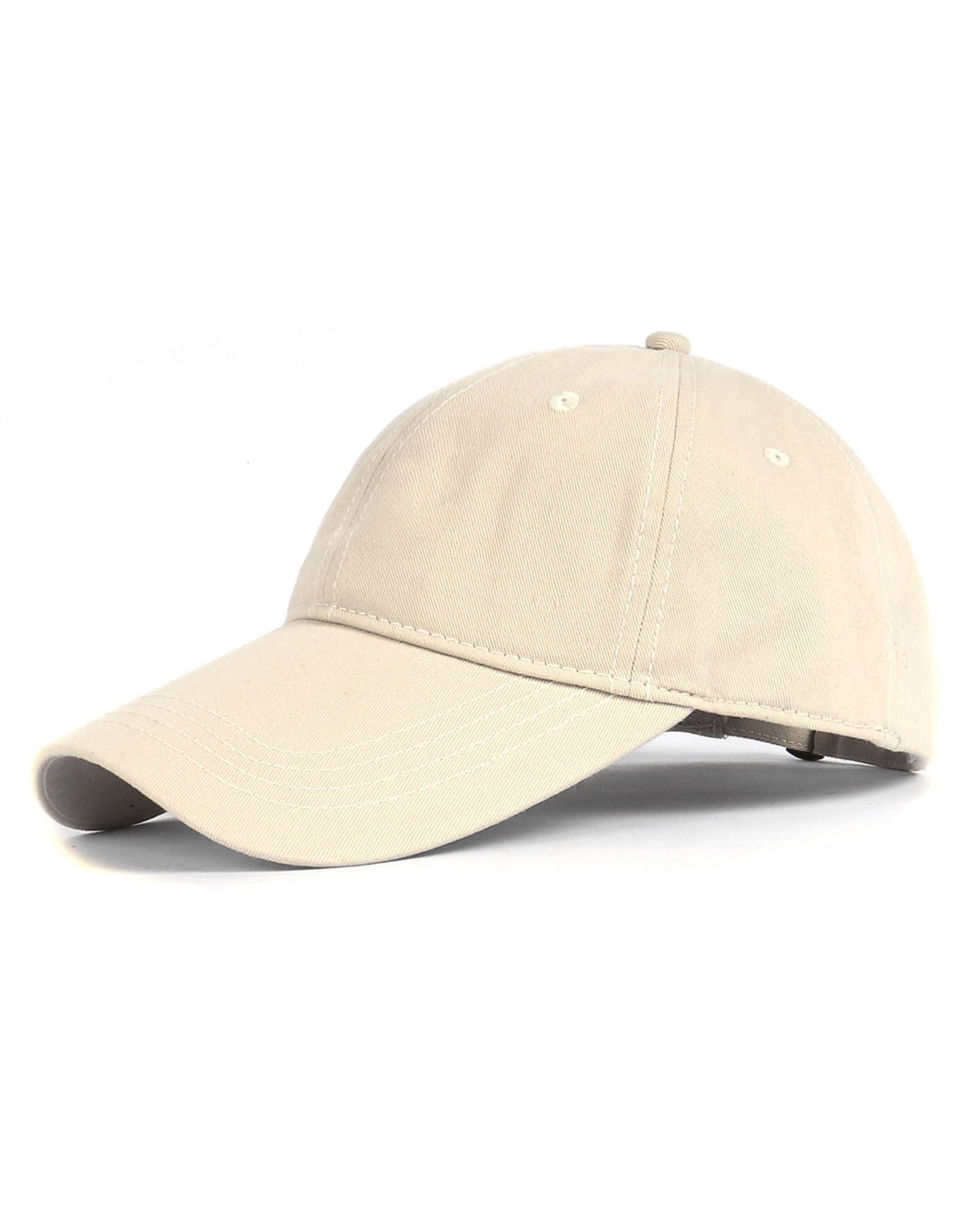 Zylioo Oversize XXL Long Bill Baseball Cap,Adjustable Cotton Plain Dad ...