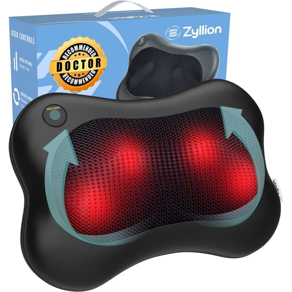 Shiatsu Neck and Back Massager with Heat - Deep Tissue Massage Pillow ...
