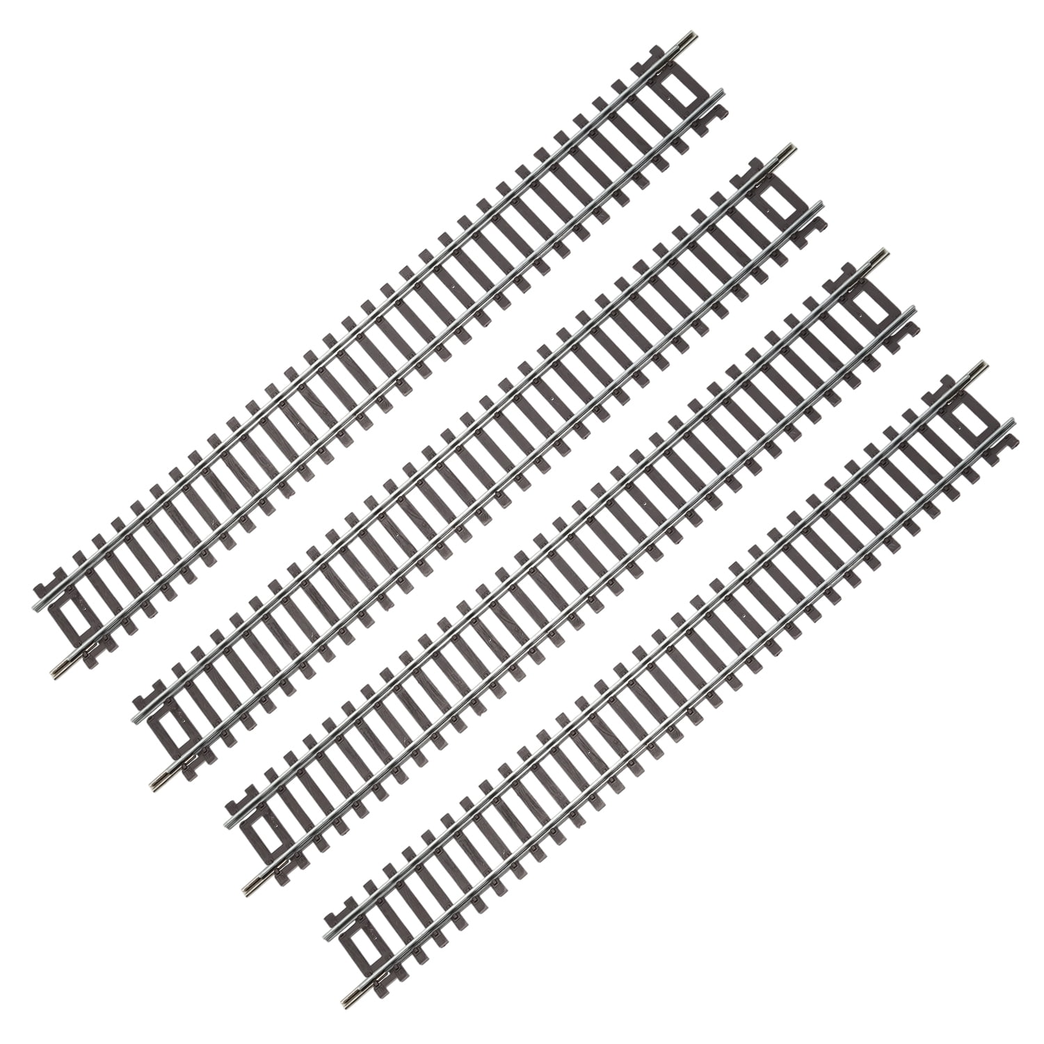 Zylopa HO Scale Nickel Silver Track with Wood Ties – Set of 4 Realistic ...
