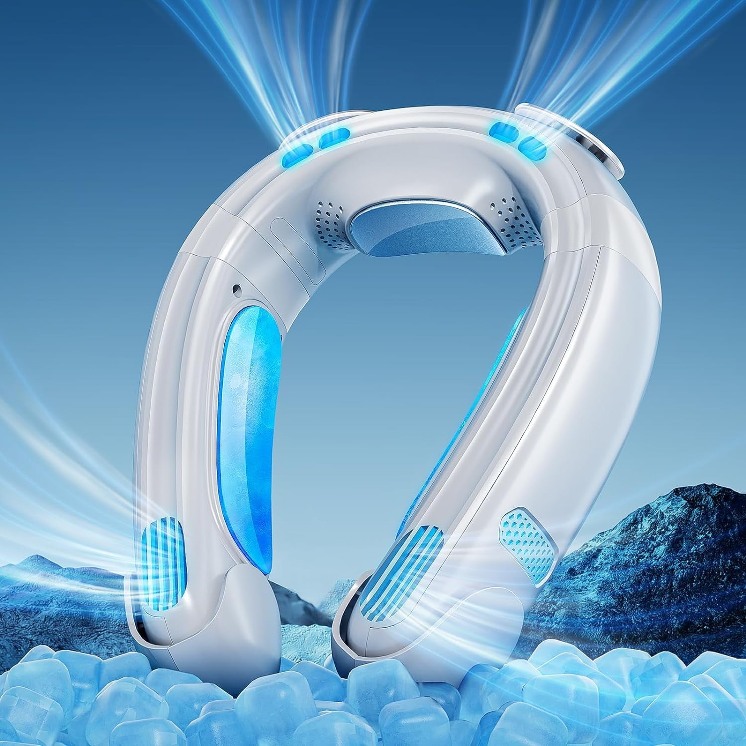 Zymise Neck Air Conditioner Portable Neck Fan 26H Ultra-Long Life ...