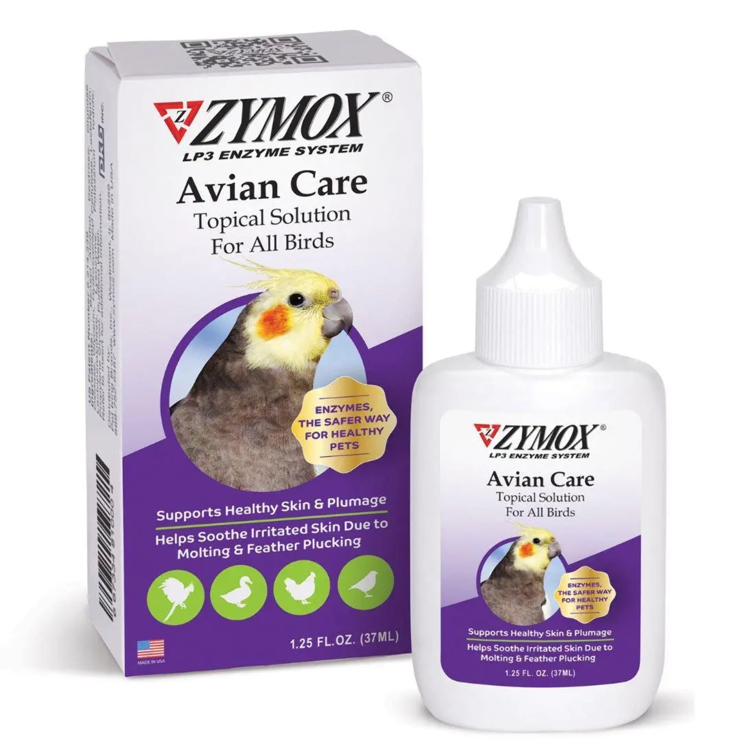 Zymox Avian Care Topical Solution W/o Hydrocortisone 1.25 oz. - Walmart.com