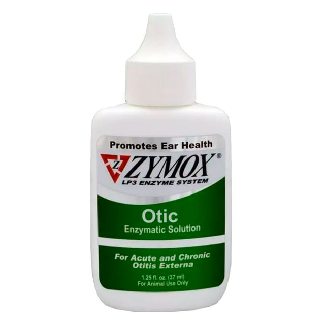 Zymox Otic Dog Yeast Infection Treatment, Antibiotic Ear Medicine, 1.25 ...