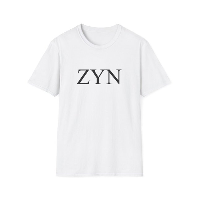 Zyn Logo White T Tee Shirt Fraternity Frat Like Font Men's S-2XL ...