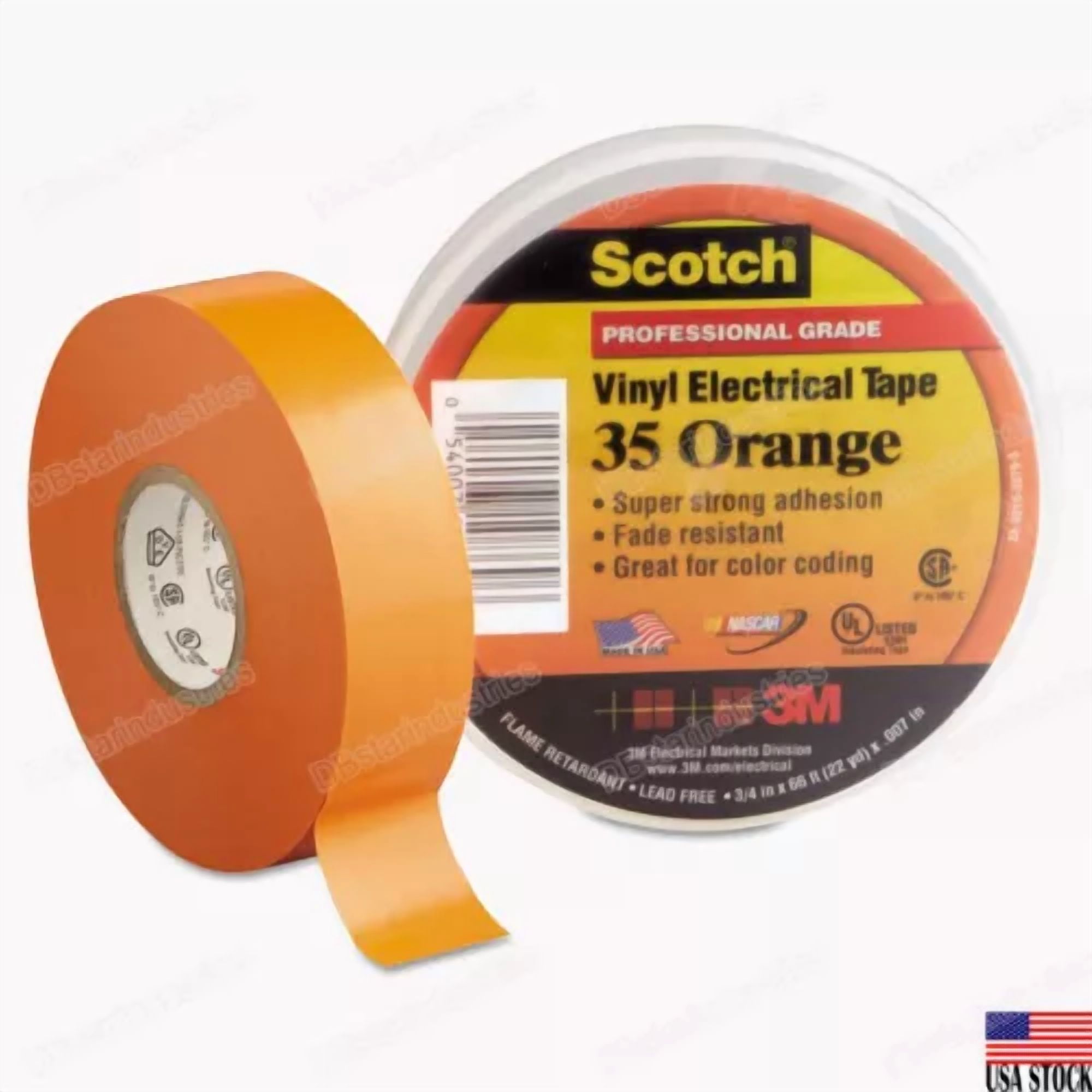 Zyne -3M 35 Scotch Vinyl Electrical Color Coding Tape, 3/4 In X 66 Ft ...