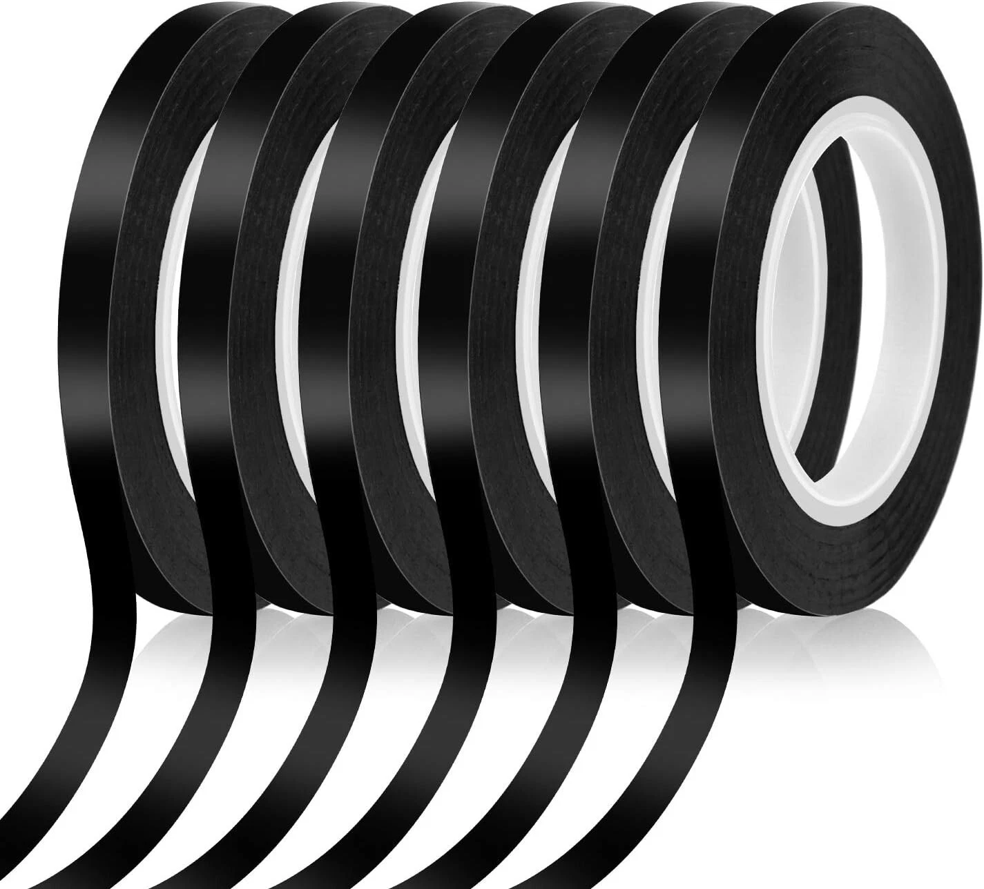 Zyne -6 Rolls 1/4 Pinstripe Tape Vinyl Chart /White Board Tape Lines ...