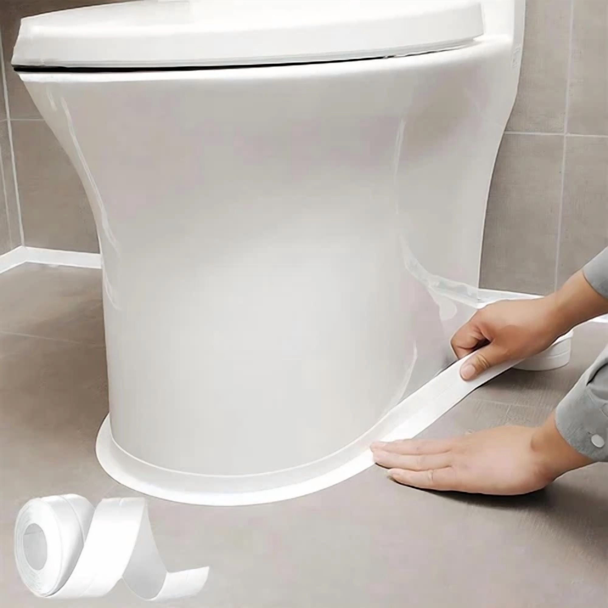 Zyne -Caulk Tape, Toilet Caulk Strip, Toilet Sealer Around Toilet Base ...