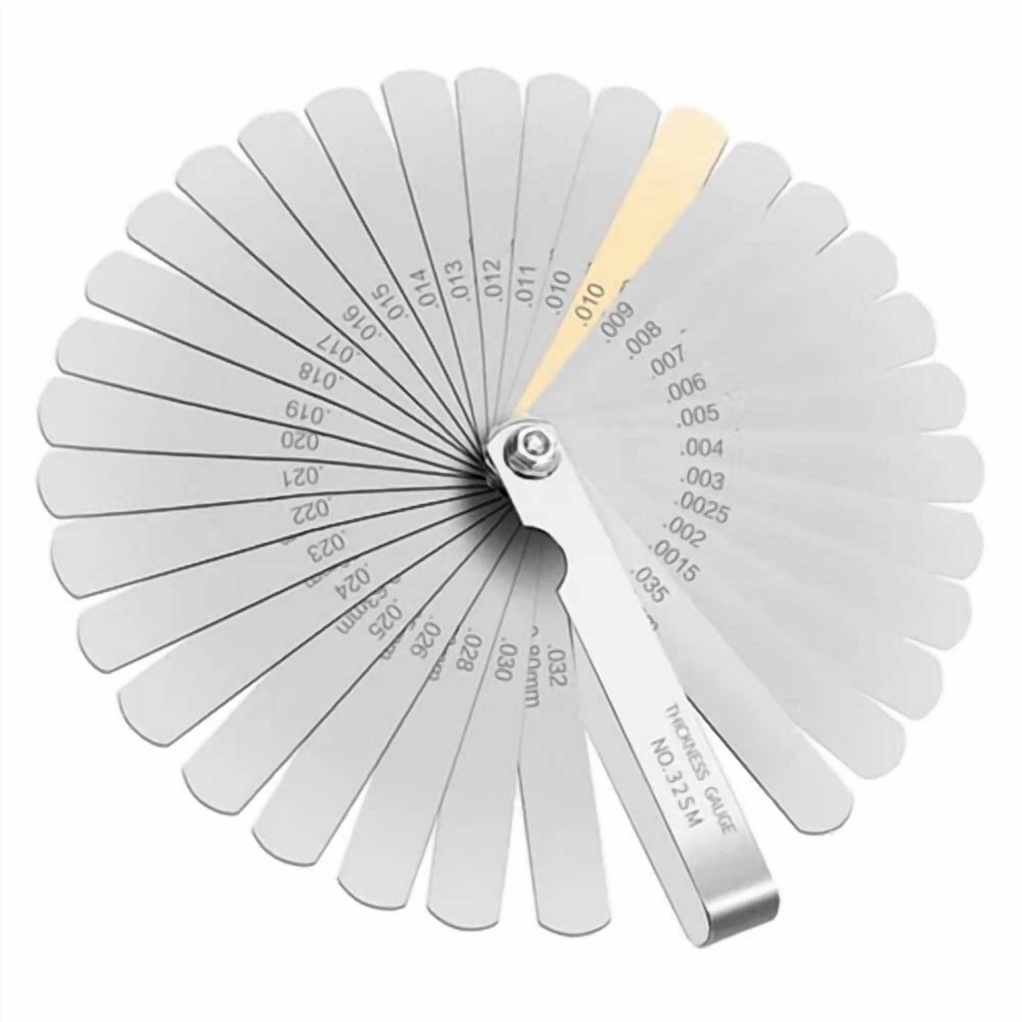 Zyne -Feeler Gauges - 32 Blades Feeler Gauge Set Stainless Steel Dual Marked Metric An - Walmart.com