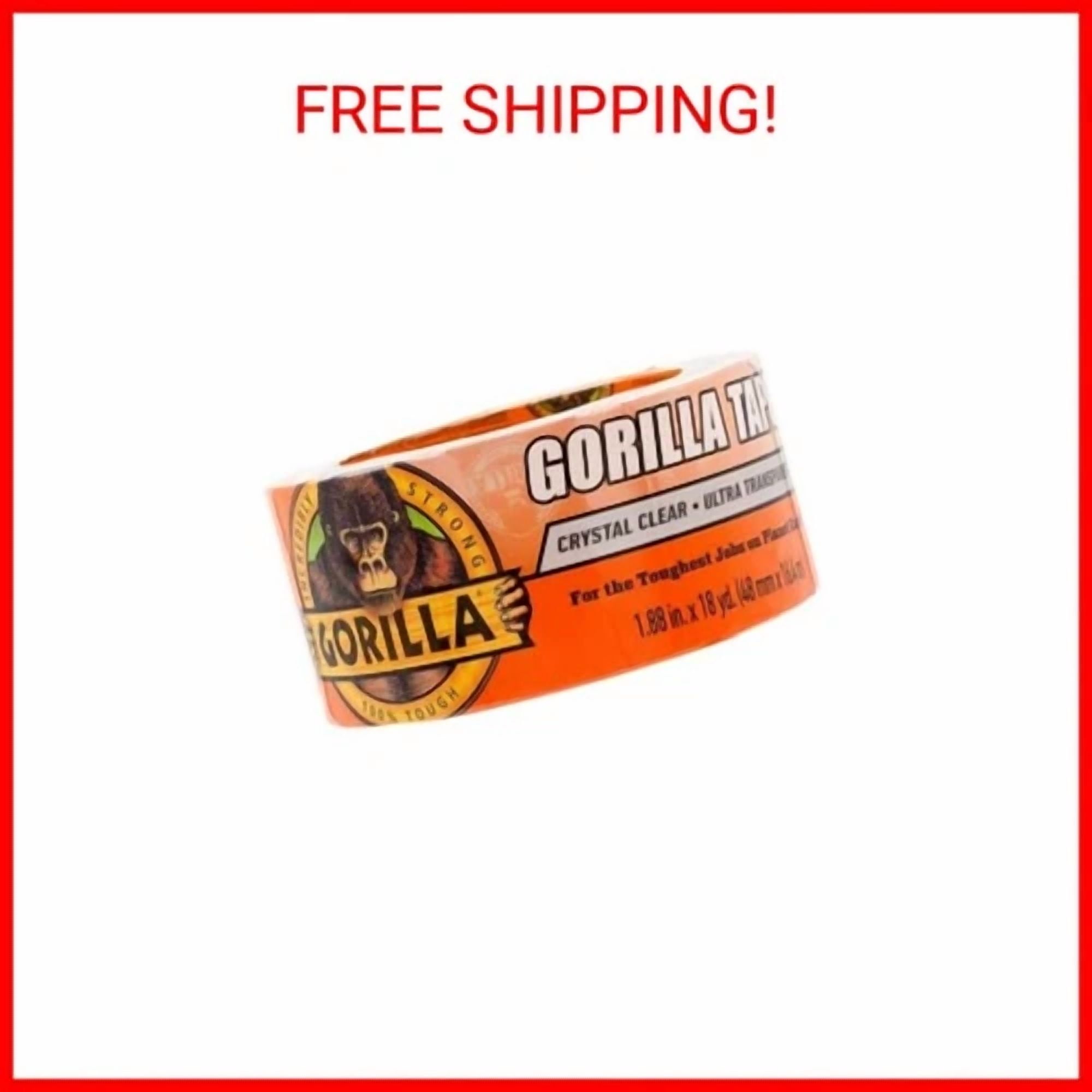 Zyne -Gorilla Crystal Clear Repair Duct Tape, 1.88” X 18 Yd, Clear, (Pack Of 1) - Walmart.com