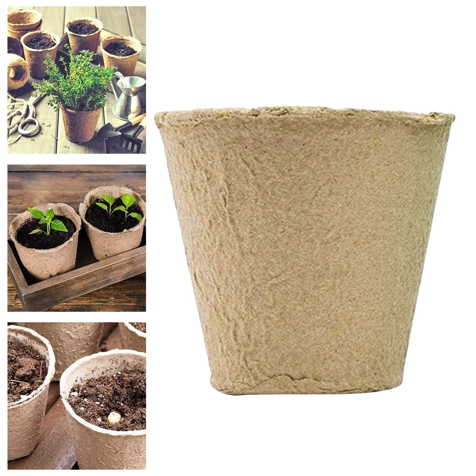 Zynic A Pack Of 30 Seedling Cups Flower Pots Biodegradable Flowerpots ...
