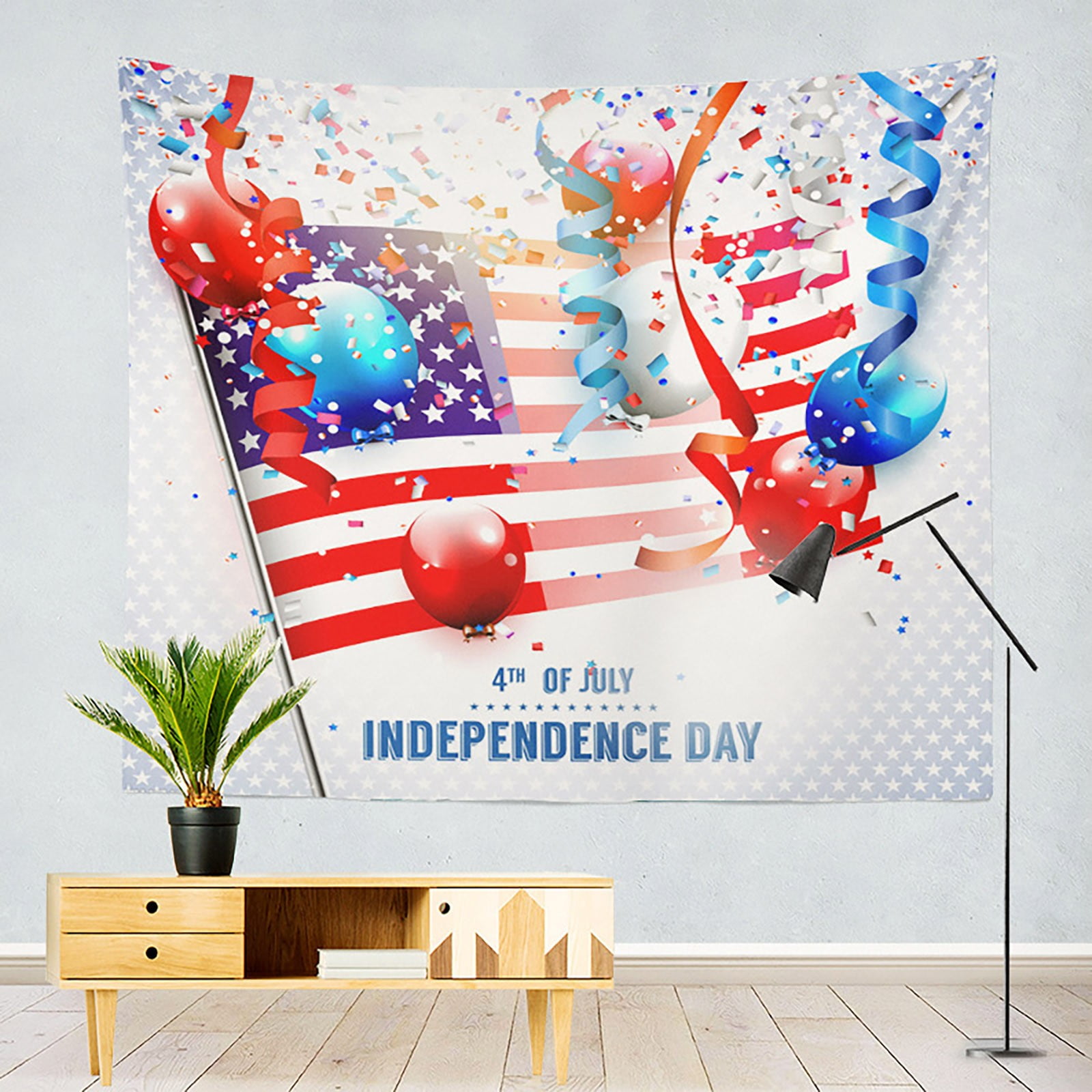 Zynic American Flag Patriotic Photo Background Cloth Independence Day