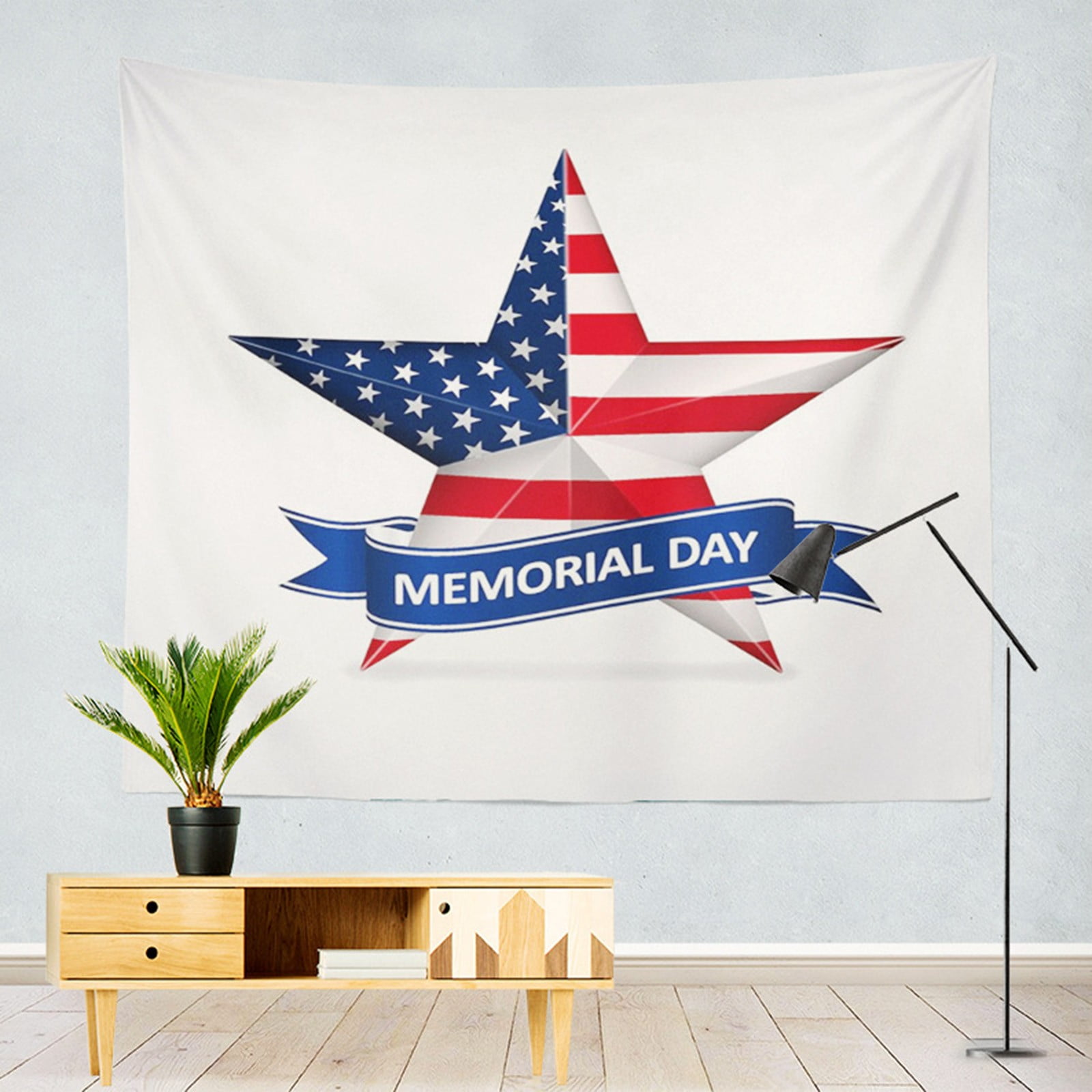 Zynic American Flag Patriotic Photo Background Cloth Independence Day