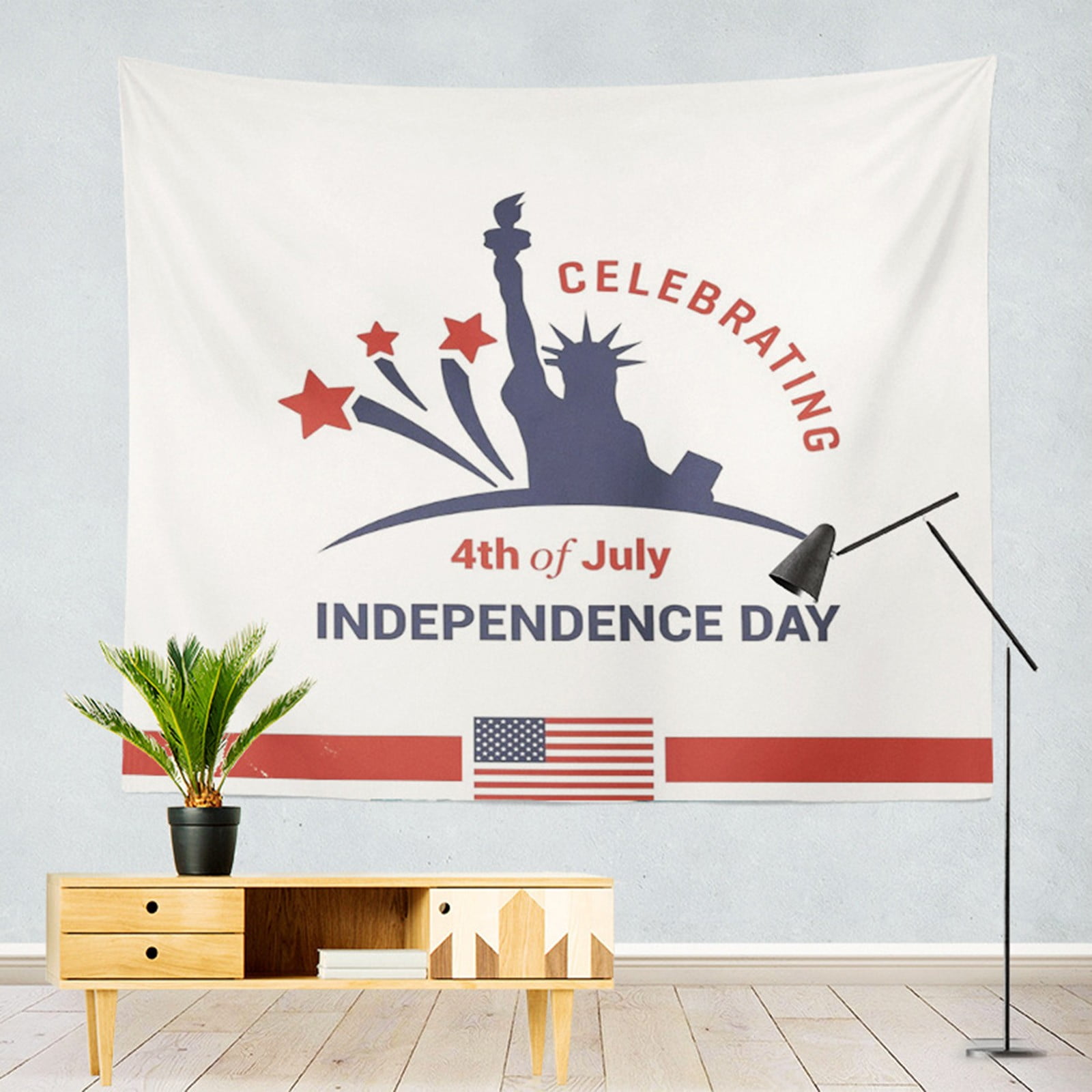 Zynic American Flag Patriotic Photo Background Cloth Independence Day