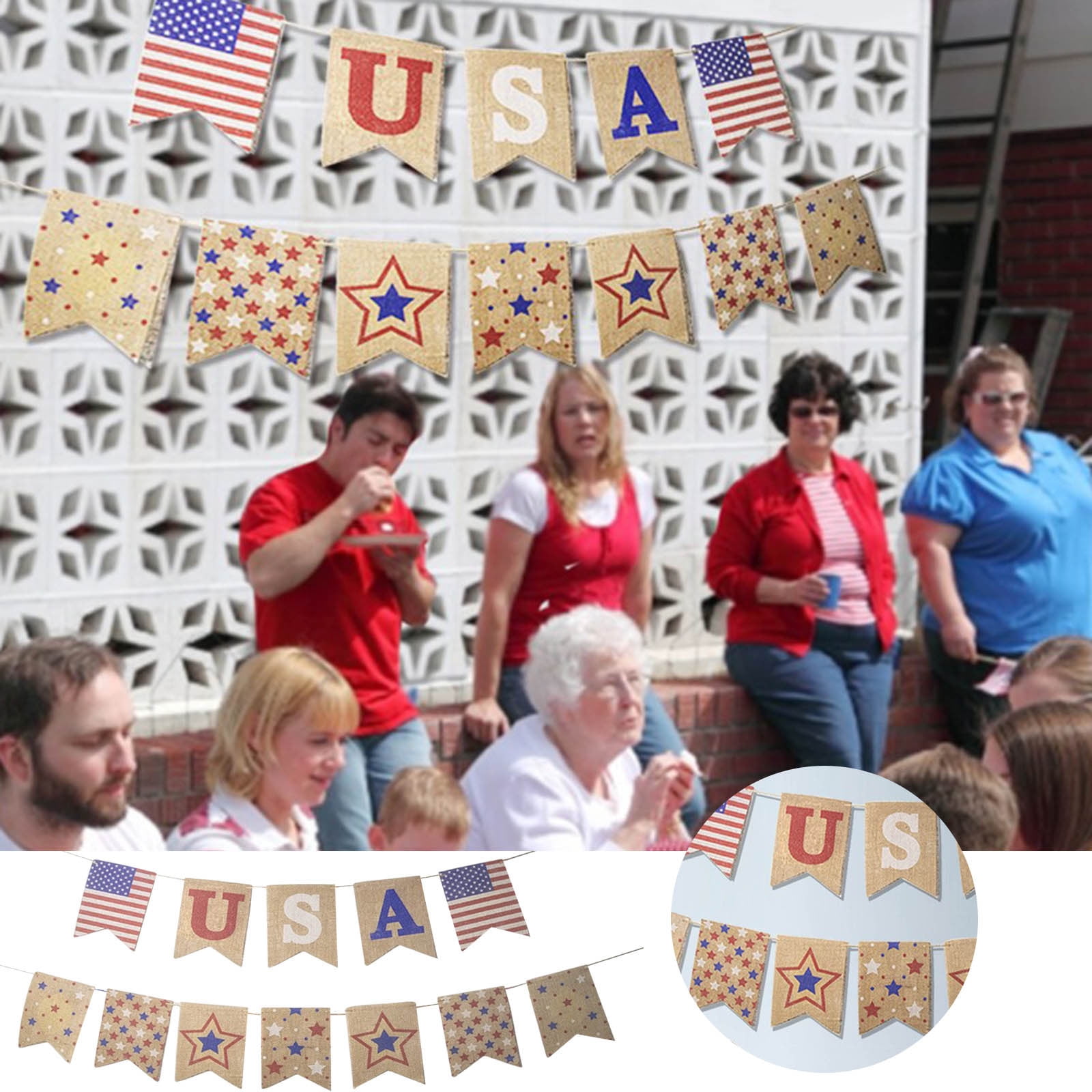 Zynic Event And Party American And Stripes Bunting Bunting Usa Triangle