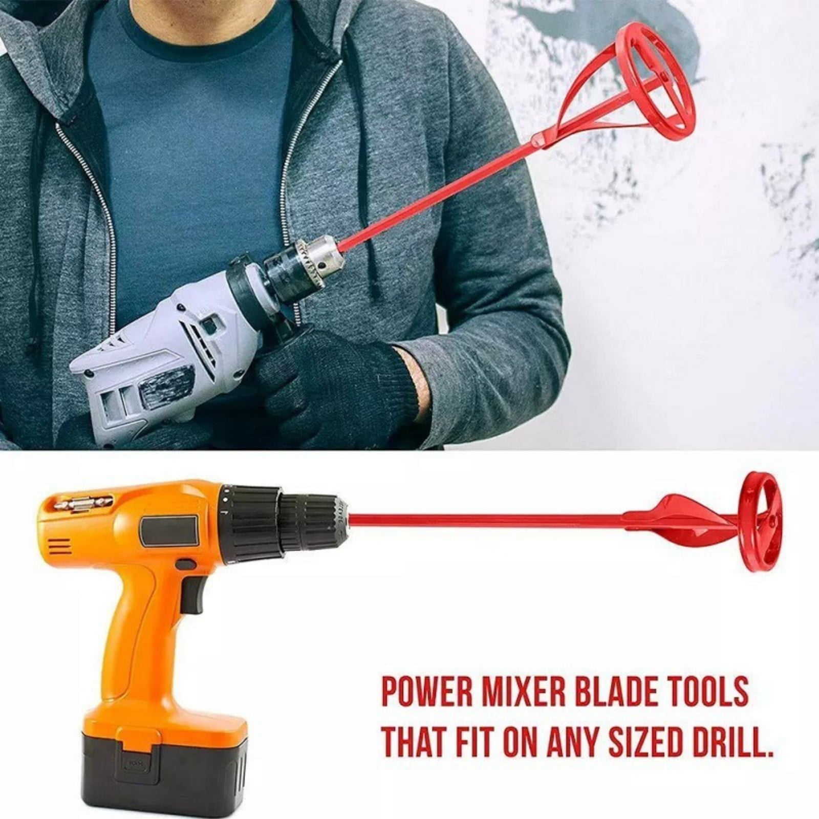 Zynic Paint Mixer For Drill Suitable For Paint Epoxy Resin Mud Cement ...