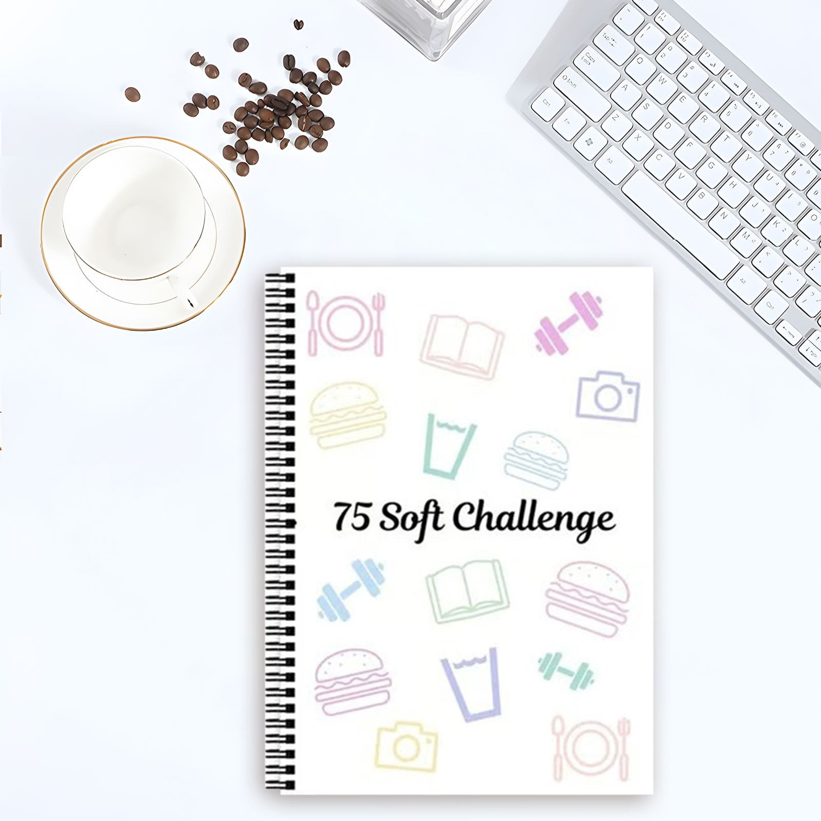 Zynic Practical 75 Soft Challenge Planner Notebook Facilitates Goal ...