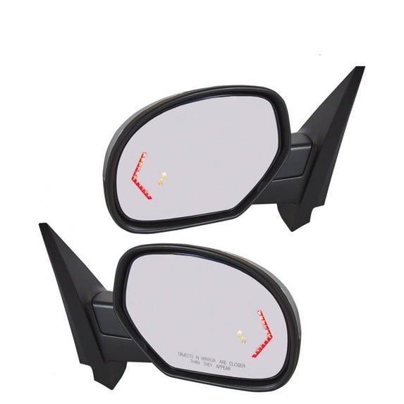 Zynkor 2pcs Left & Right Side Chrome Power Heated Operate Exterior Door ...