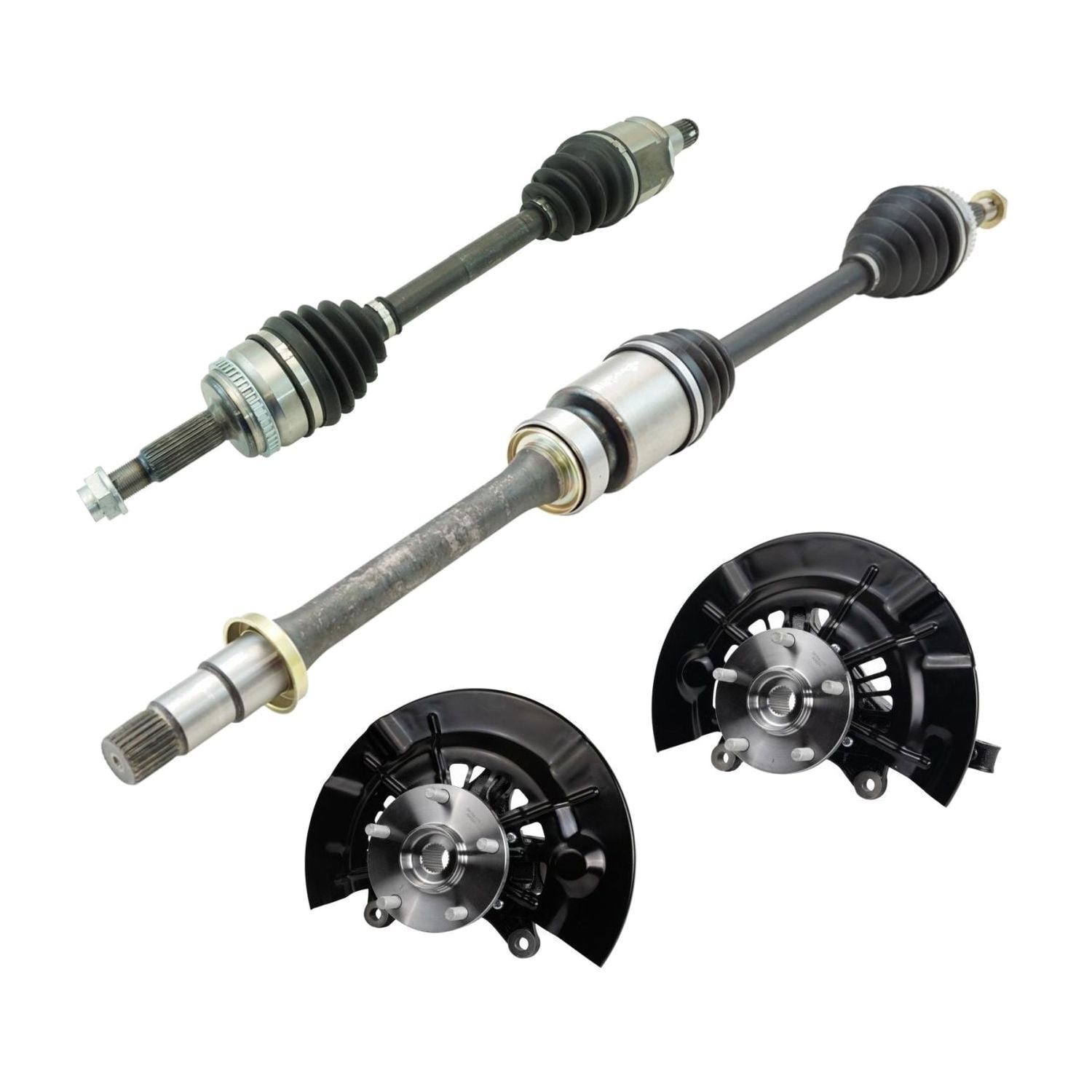 Zynkor Front CV Axles & Steering Knuckles 4pcs Drivetrain Kit-Type for ...