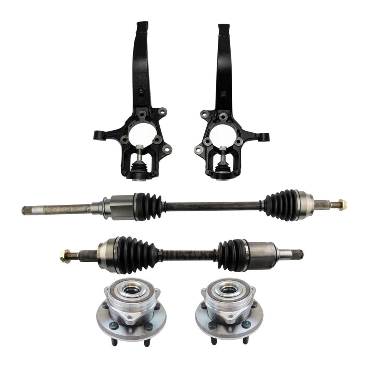 Zynkor Front CV Axles & Wheel Hubs & Bearings Ball Bearingkit Includes ...
