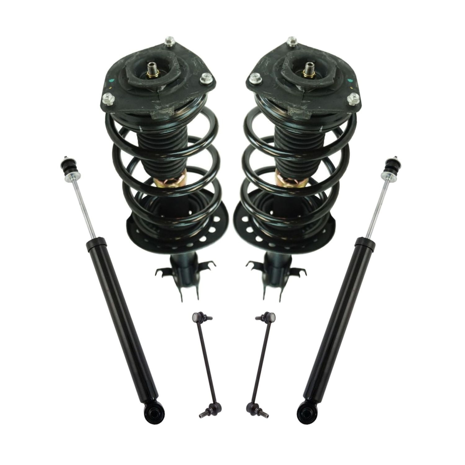 Zynkor Front Rear Complete Loaded Strut Assembly Shock Sway Bar Links ...