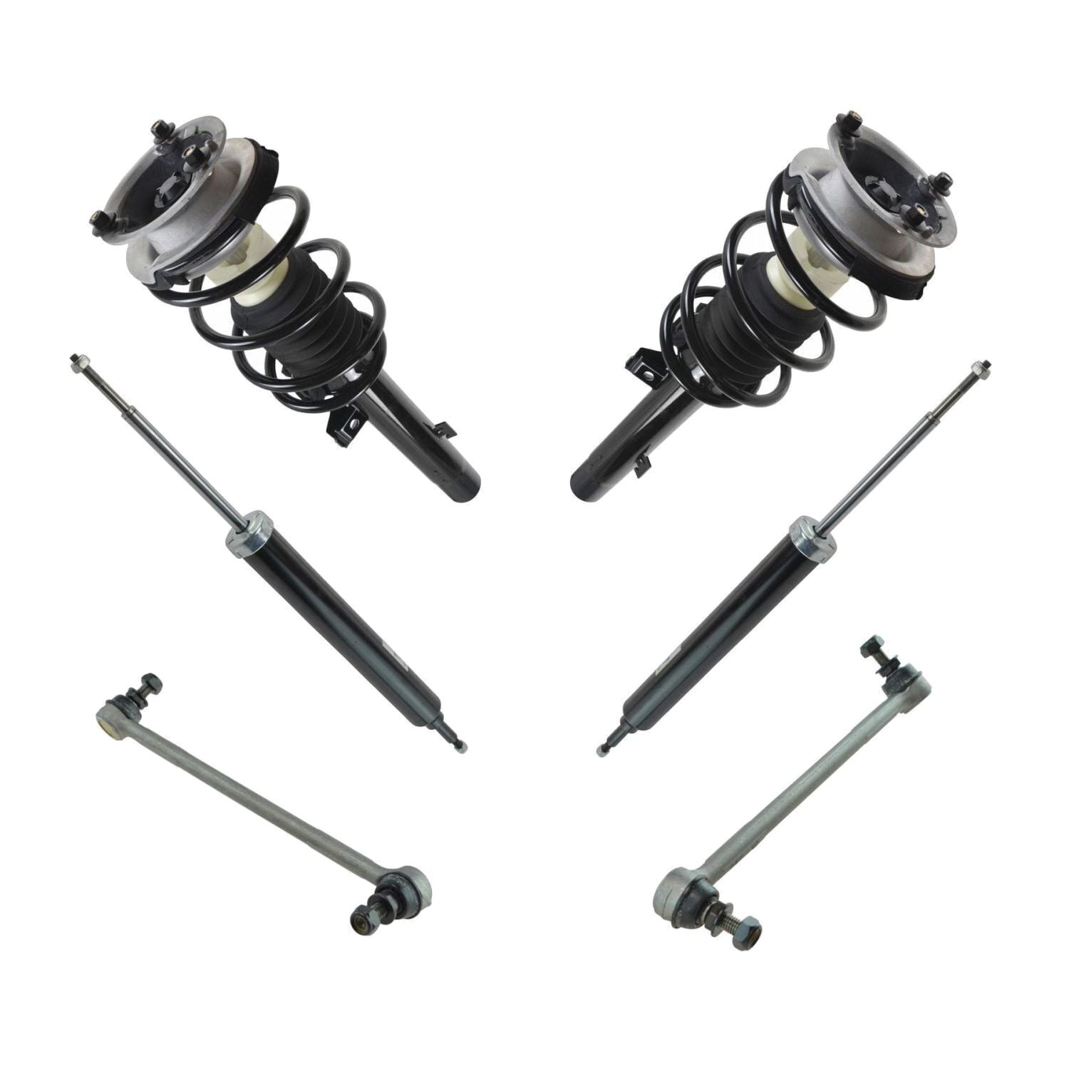 Zynkor Front Rear Complete Strut Spring Assembly Shock Sway 6pc Kit for ...