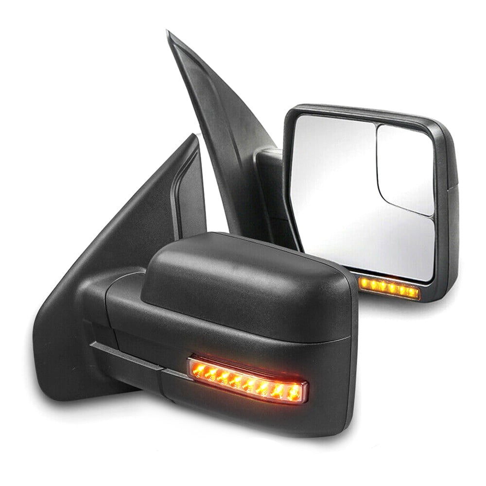 Zynkor Pair Power Heated Tow Mirrors W/ Turn Signal Front Left Right ...