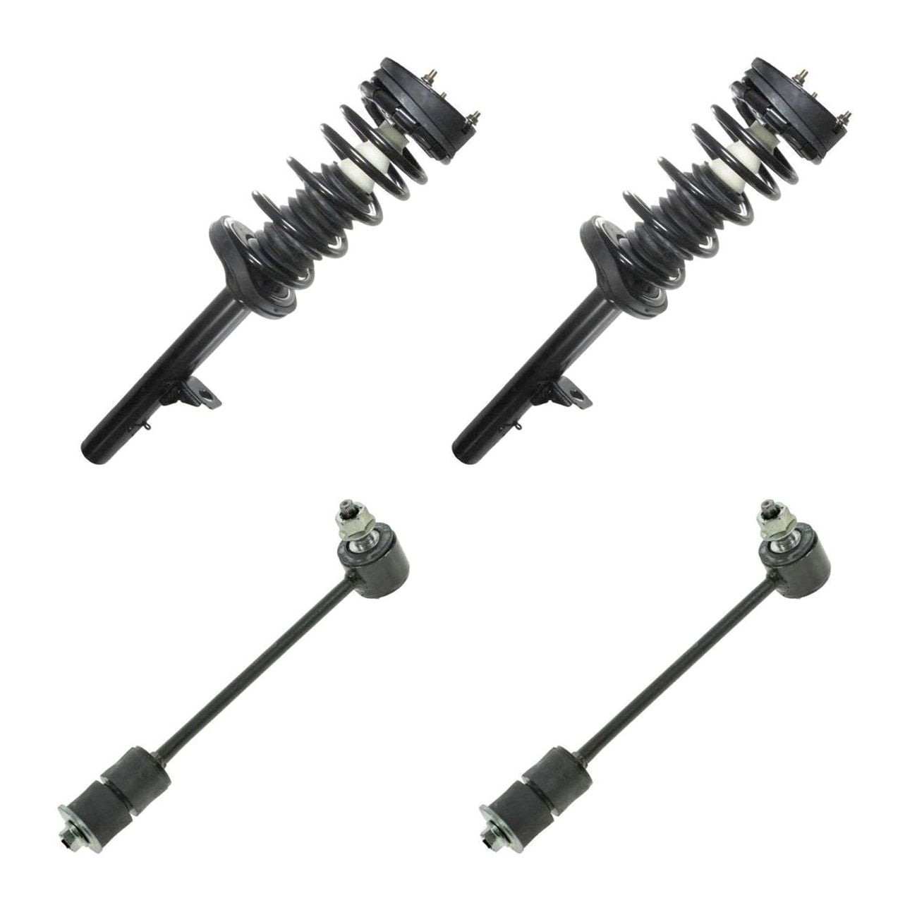 Zynkor Piece Rear Suspension Kit Complete Strut Assemblies Sway Bar End ...