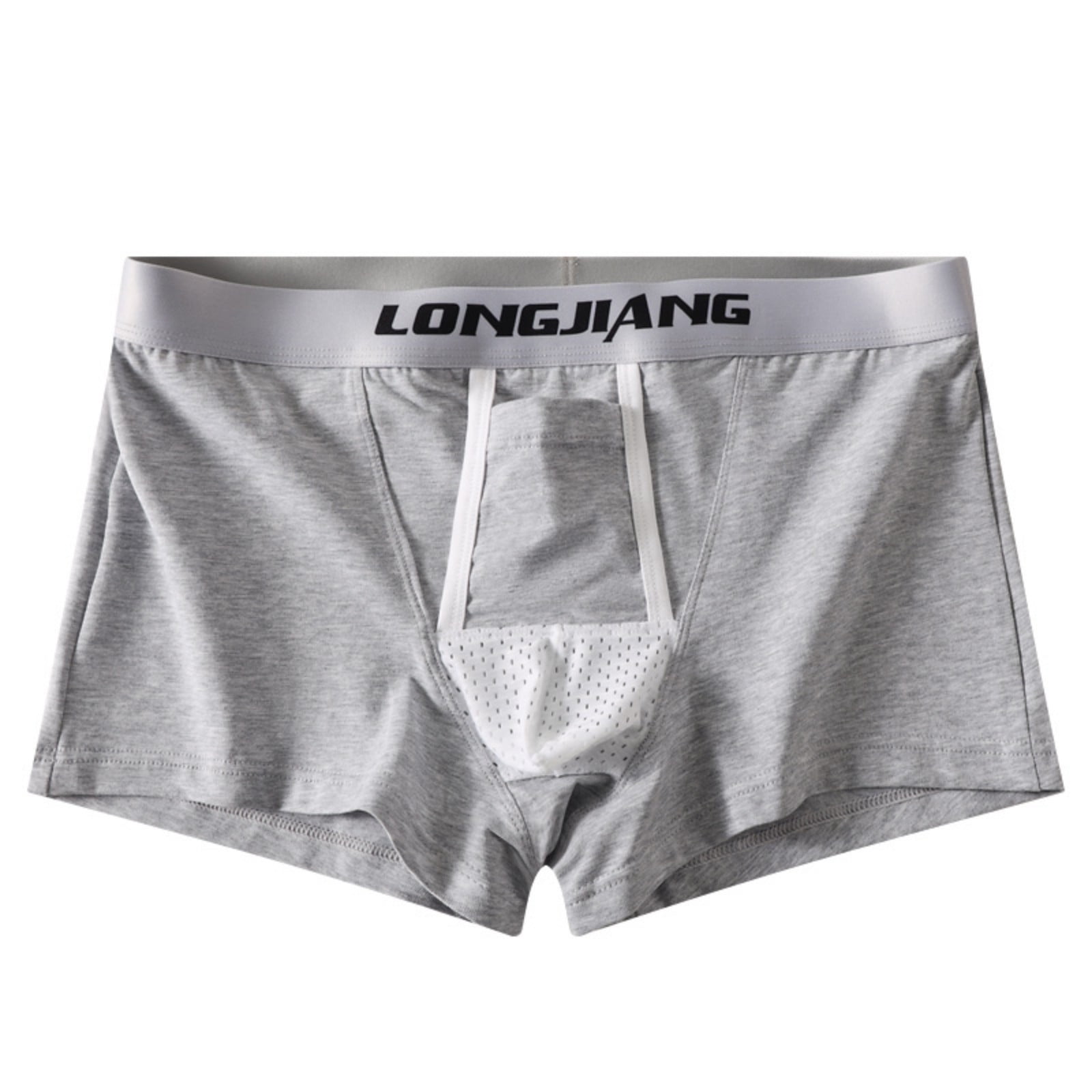 Zynviq Cotton Knit Men Underwear Separate Pouch Gray Breathable Soft ...