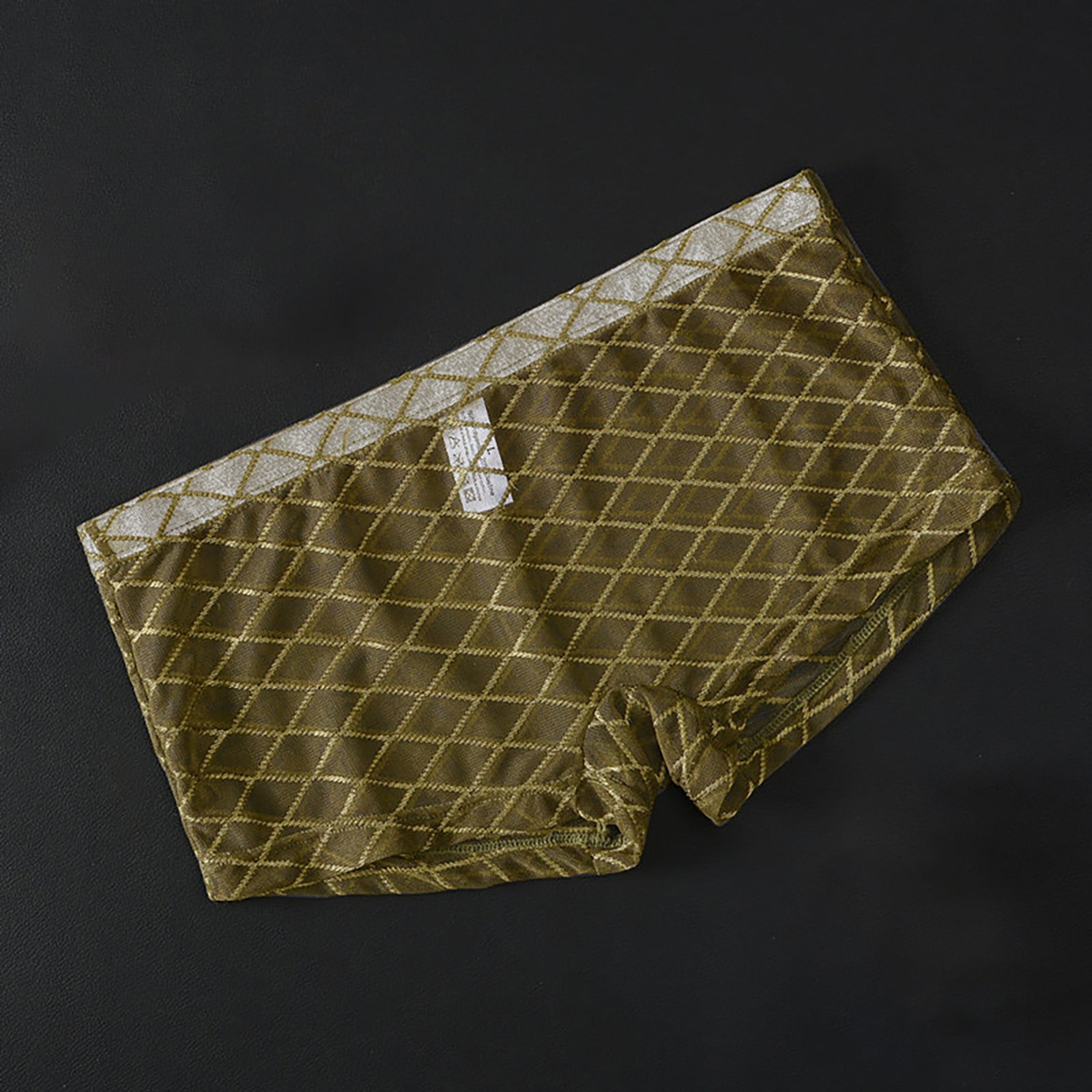 Zynviq Elastic Man Underwear See Through Green Transparent Lace No Fly ...