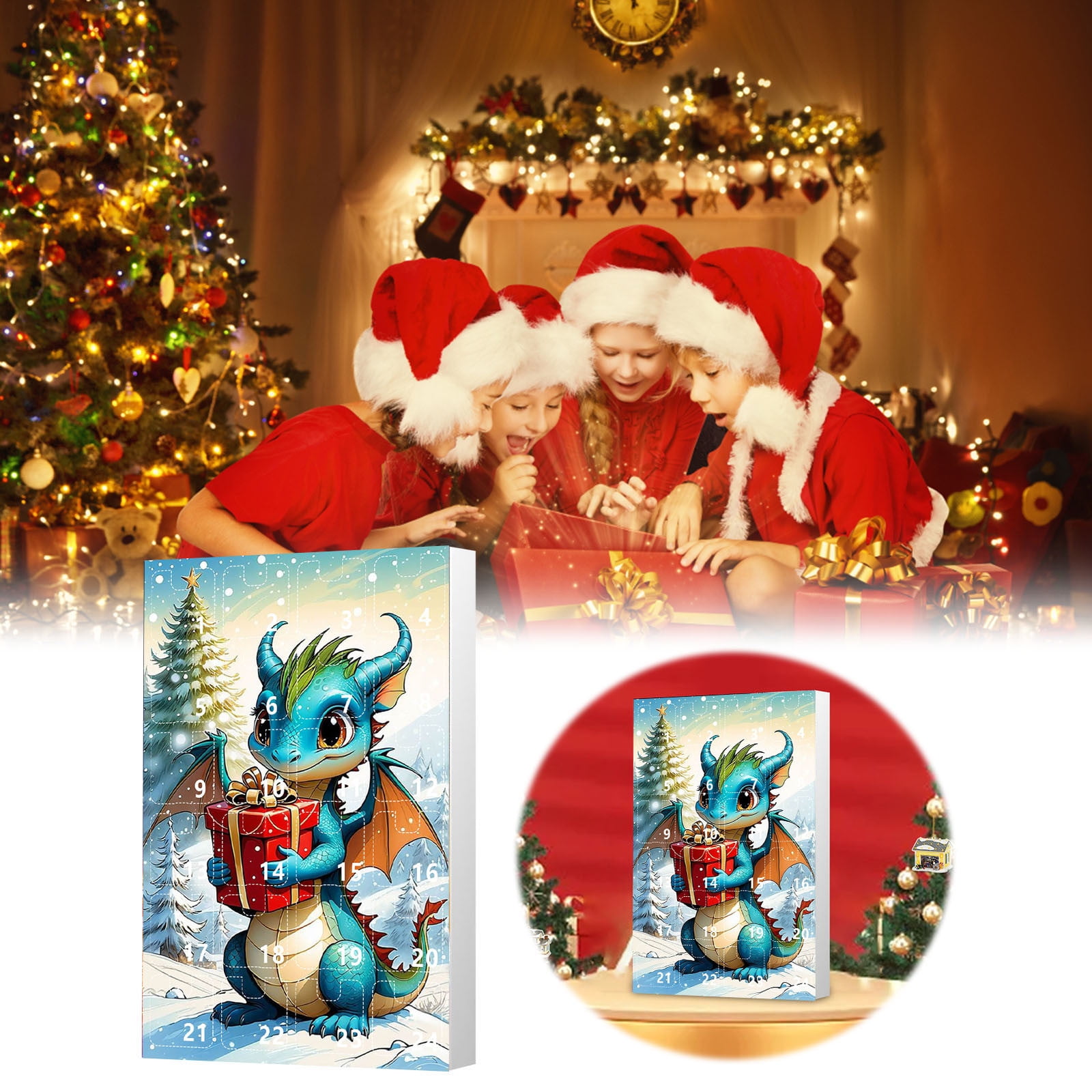 Zyooh Christmas Home Decorations 2024 Christmas Holiday Advent Calendar ...