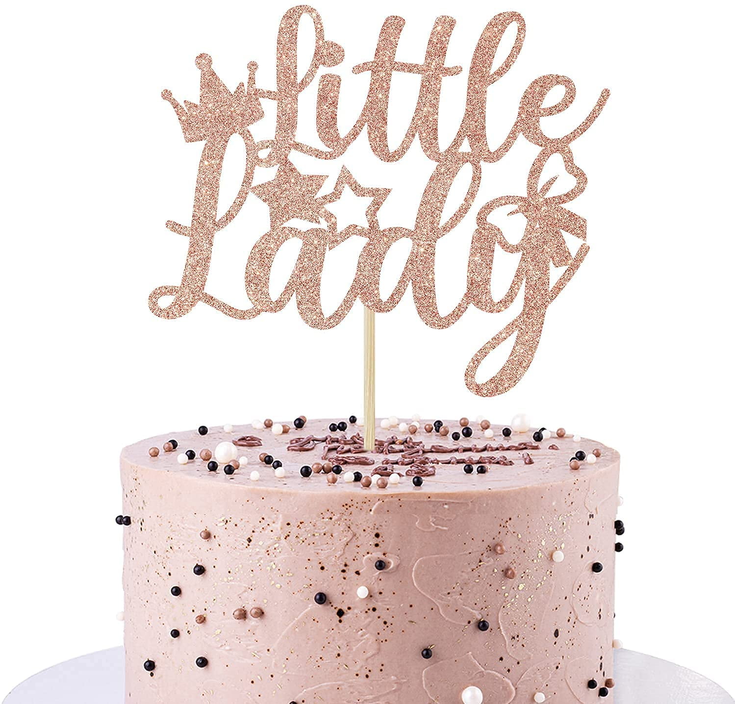 Zyozique Little Lady Cake Topper Baby Shower Welcome Baby Girl Cake ...
