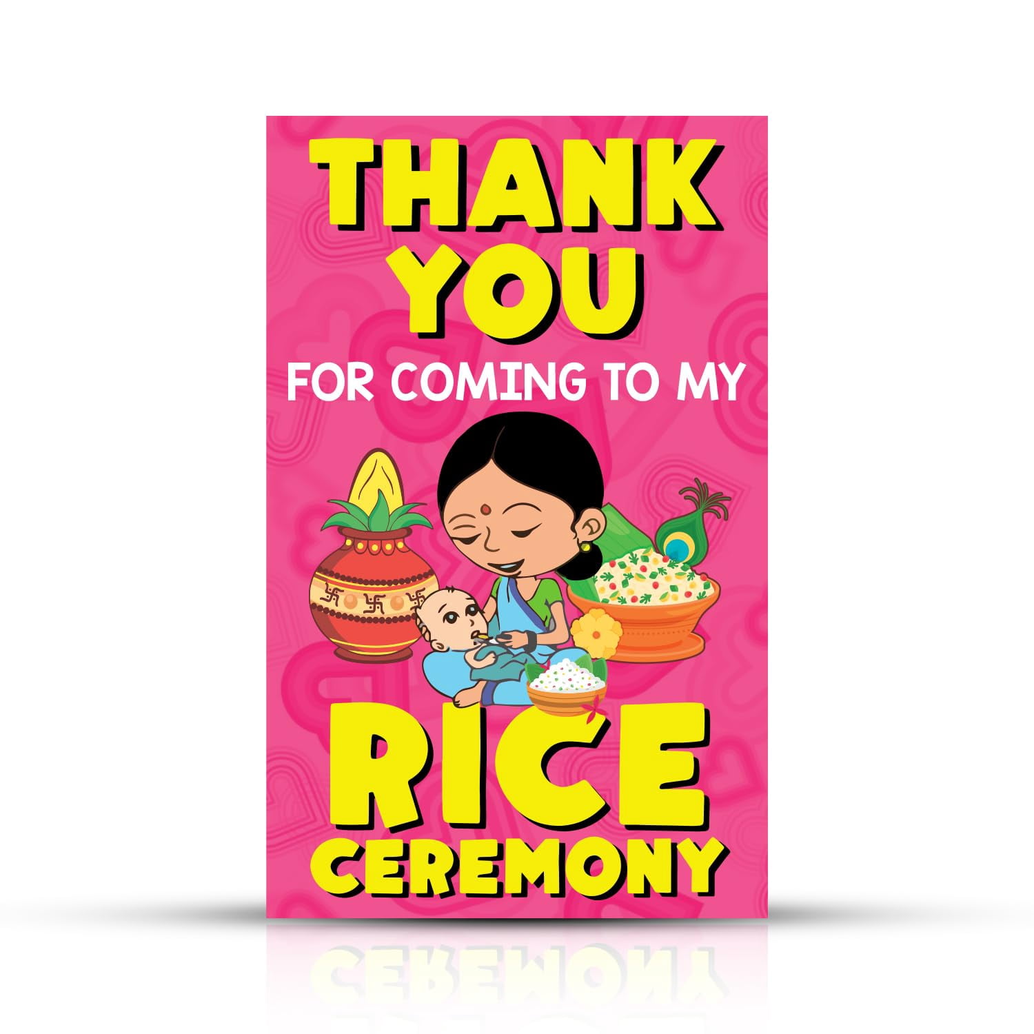 Zyozique Rice Ceremony Theme Thank You Tags Thank You Label Tags for ...