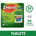 Zyrtec 24 Hour Allergy Relief Antihistamine Medicine Tablets, 10 mg ...
