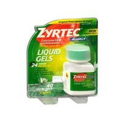 Zyrtec Liquid Gels, 25 Tablets - Walmart.com