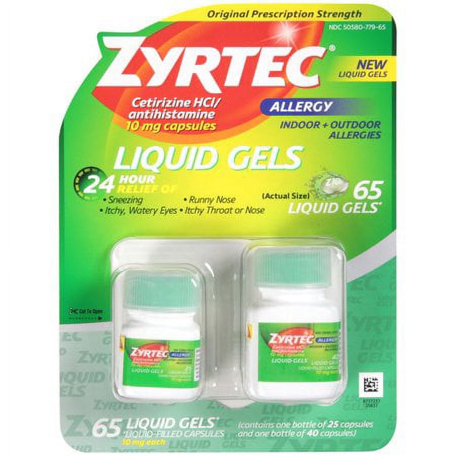 Zyrtec Liquid Gels (65 ct.) - Walmart Business Supplies
