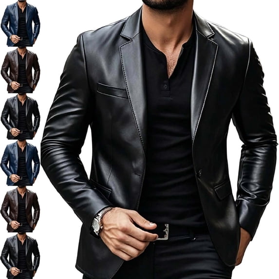 Zysthvn Single Breasted Mens Blazer Fall Business Mens Jackets with ...