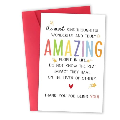 Zyulin Cute Thank You Card for Best Friend Bestie, Appreciation Card ...