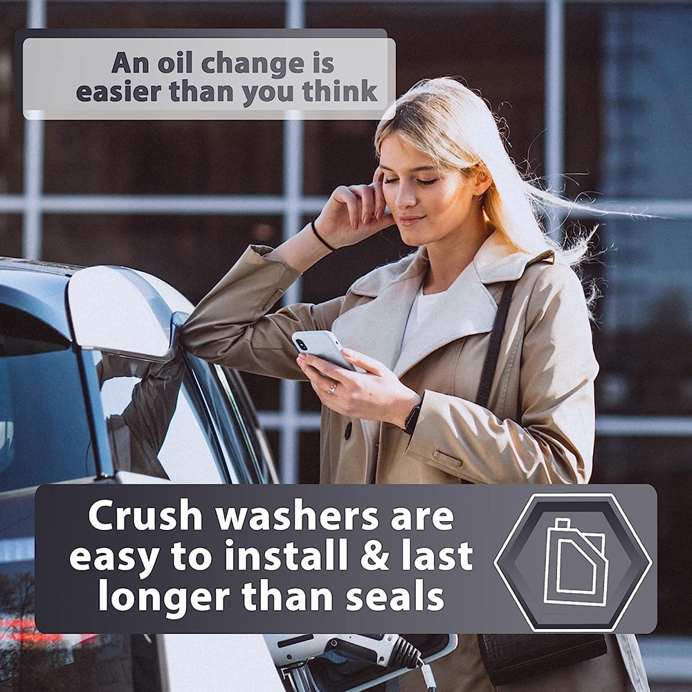 Zyutaosan 12Pcs Oil Pan Crush Washers 803916010 For Subaru Impreza ...