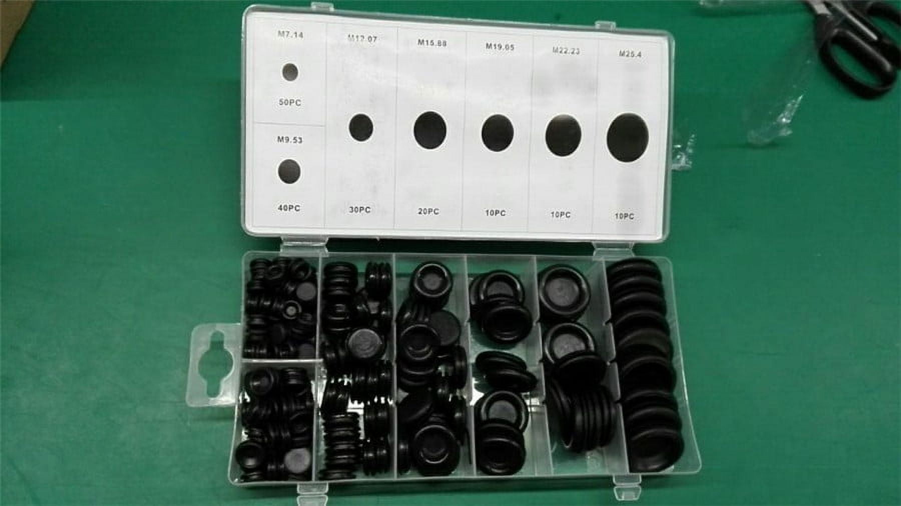 Zyutaosan 170Pcs 7Sizes Rubber Grommet Firewall Hole Plug Set ...