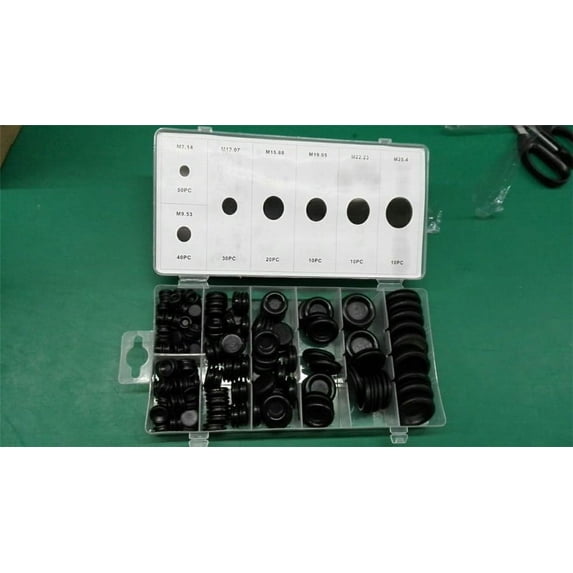 Zyutaosan 170Pcs 7Sizes Rubber Grommet Firewall Hole Plug Set ...