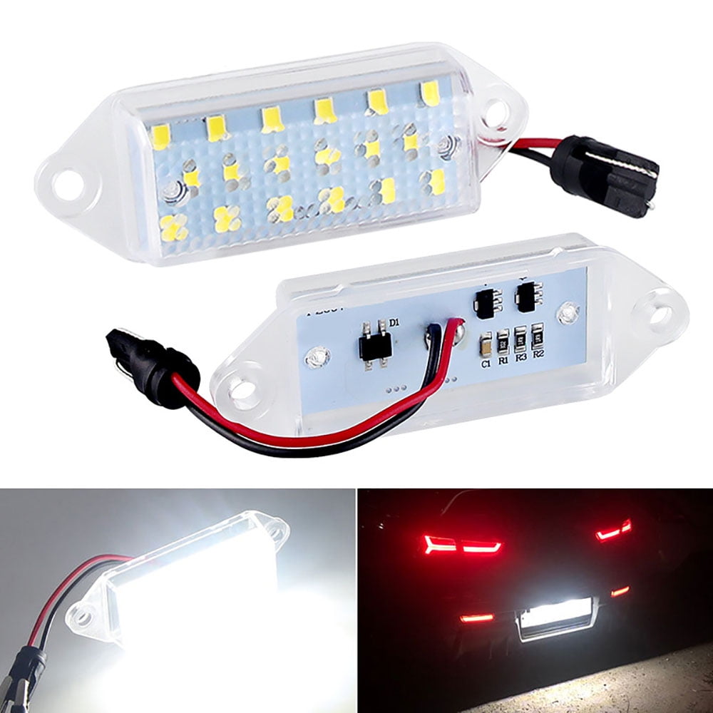 Zyutaosan 1Pair White Led Licence Plate Light 8341A099 For Mitsubishi ...