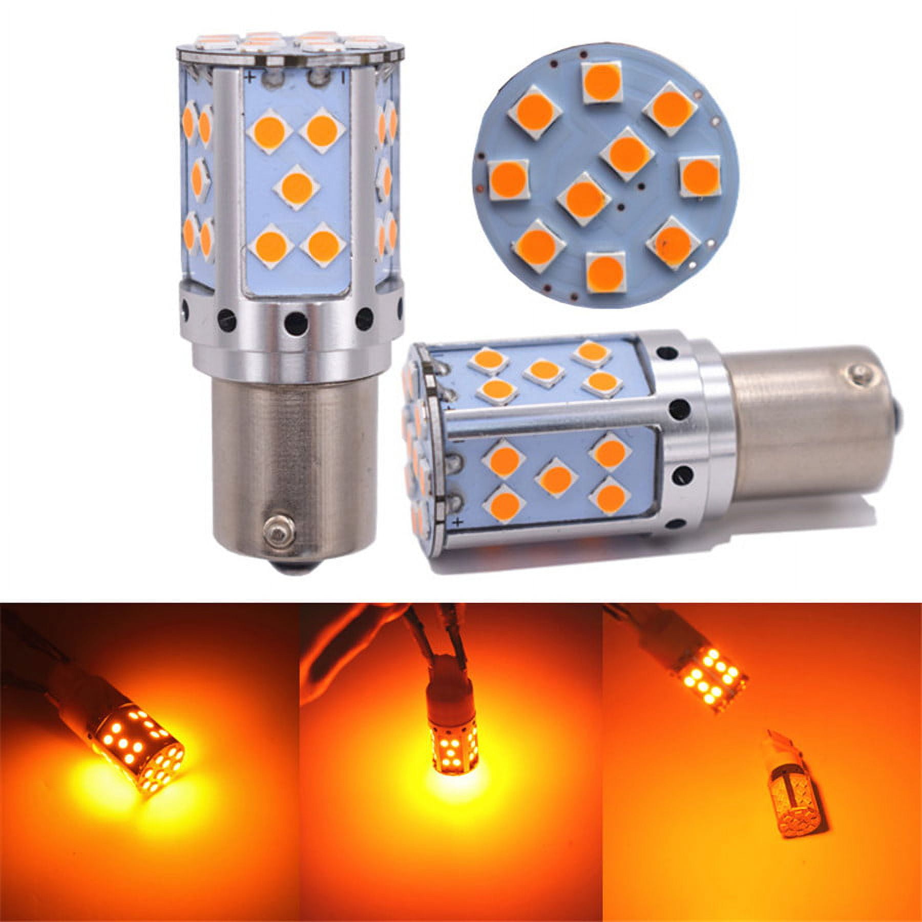 Zyutaosan 2Pc Canbus No Resistor No Flash Amber Bau15S 7507 Py21W ...