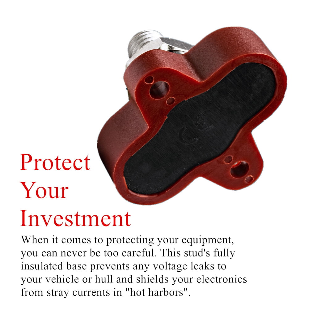 Zyutaosan 2Pc Insulated Battery Distribution Terminal Stud Jumper Post ...