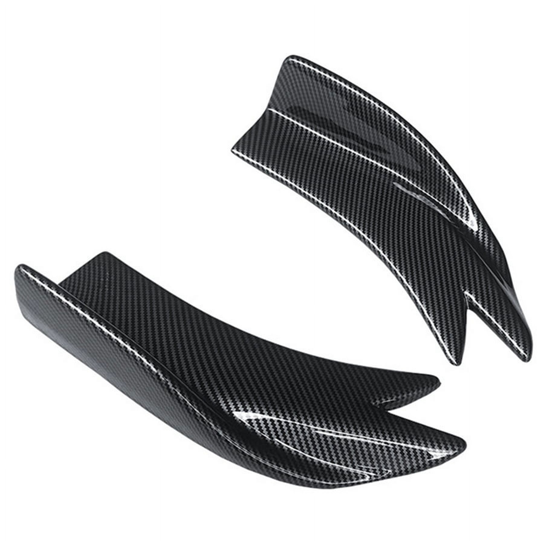 Zyutaosan 2pcs Universal Carbon Fiber Look Car Rear Bumper Spoiler ...