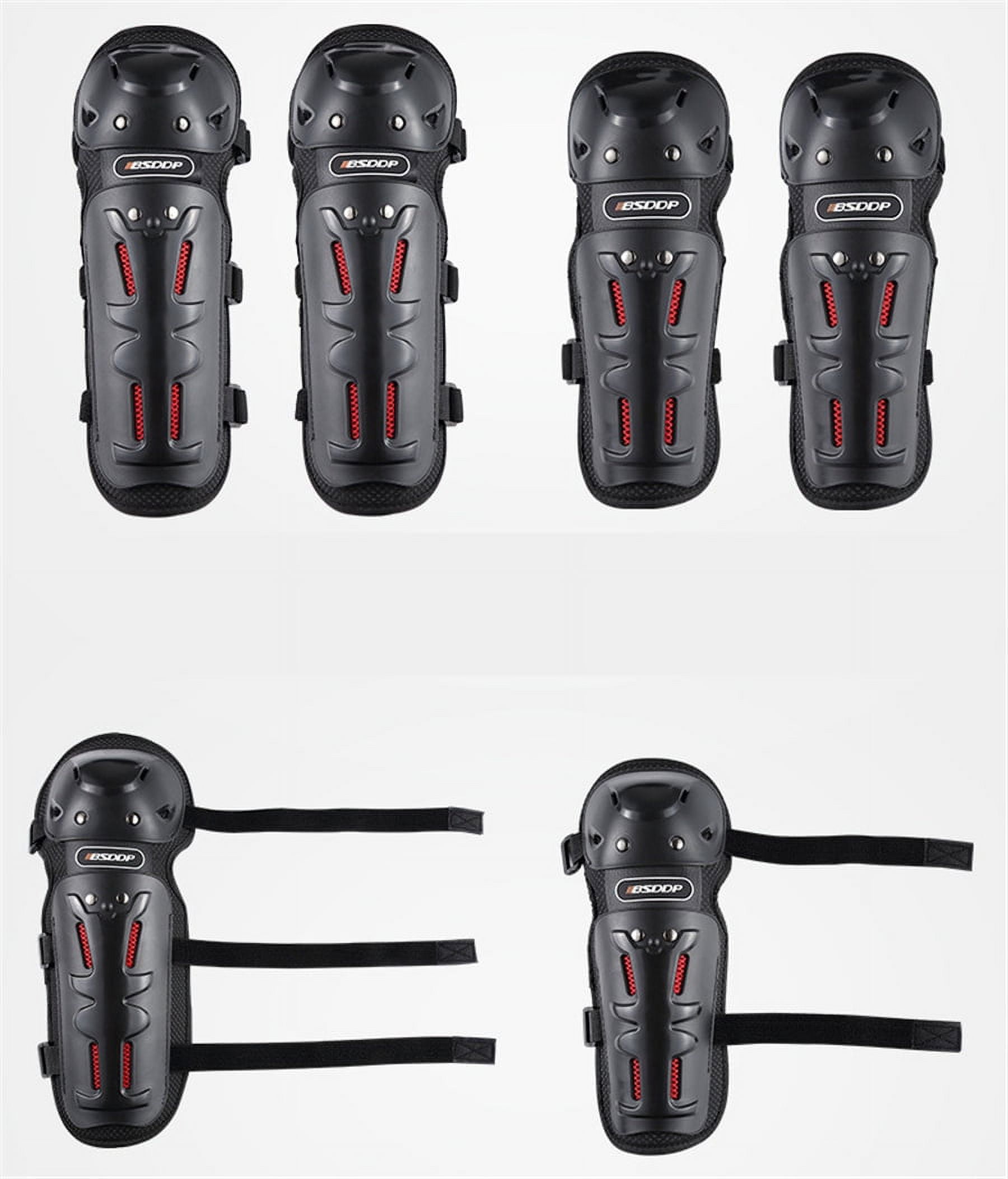 Zyutaosan 4× Motorcycle Knee Elbow Adult Shin Armor Bike Protector ...