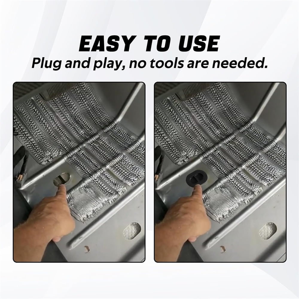 Zyutaosan 4 Pcs Floor Pan Drain Plugs Rubber Oval Plugs For Jeep ...